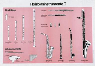 Holzblasinstrumente I: Lehrtafeln Instrumentenkunde günstig online ...