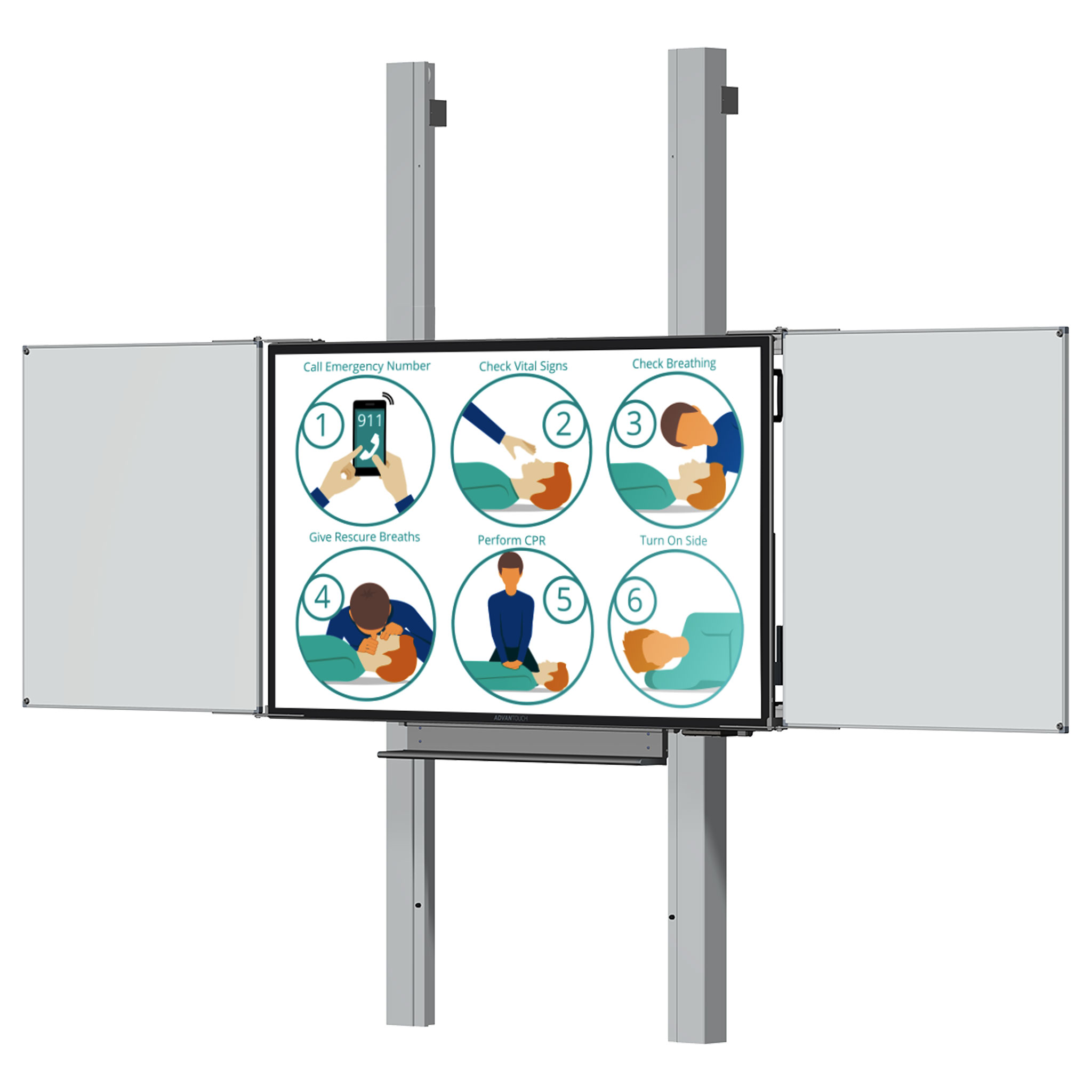 ADVANTouch vGAP 3 OS 75", Pylonenhöhenverstellung