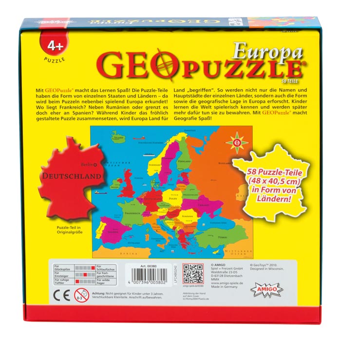 GeoPuzzle Europa günstig online kaufen bei BACKWINKEL