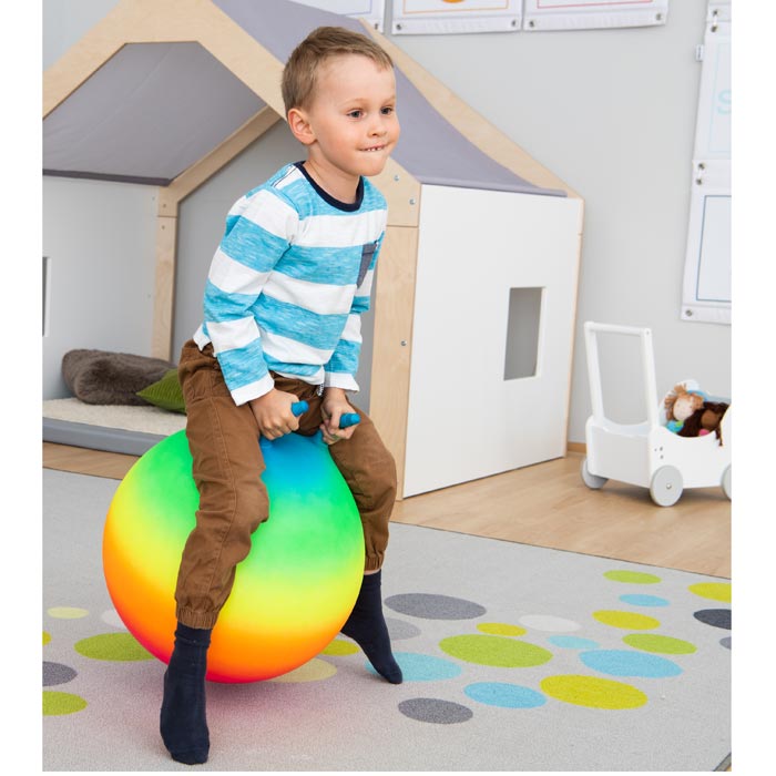 Regenbogen-Hüpfball