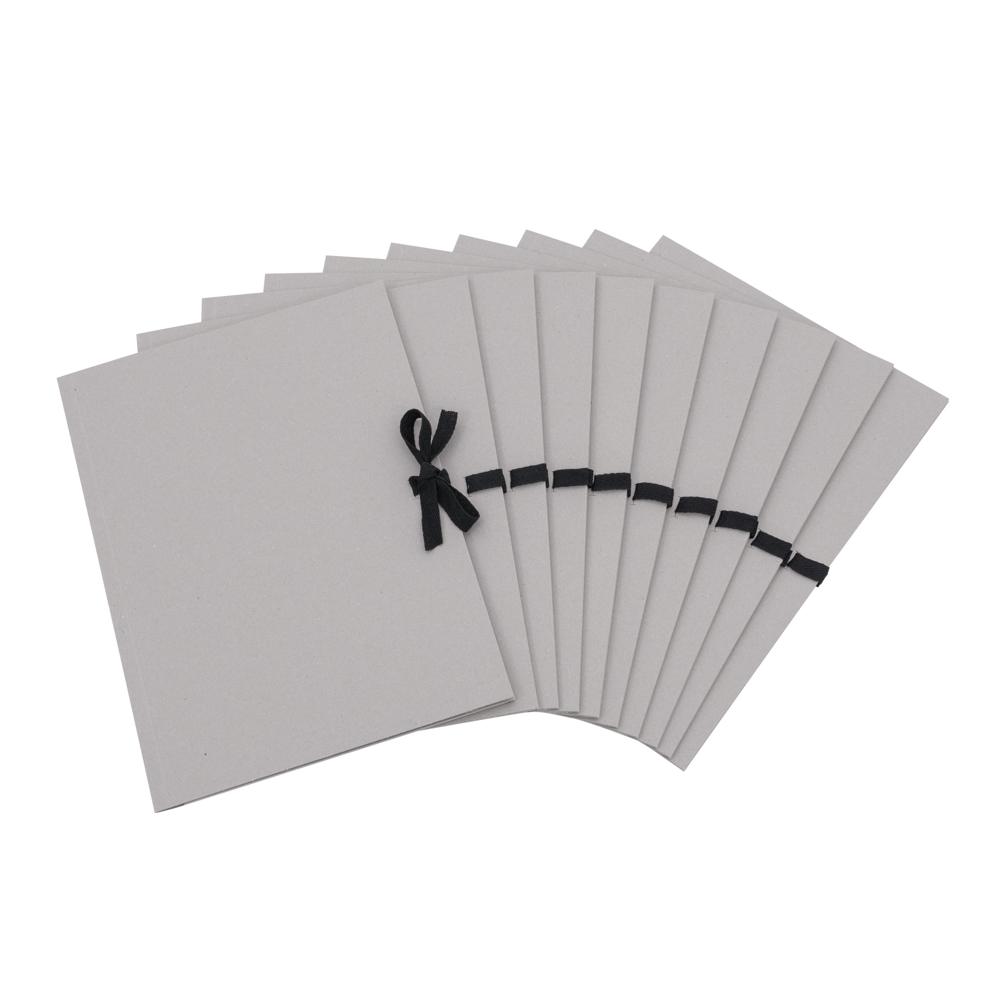 10 Mappen A3 mit Stoffband