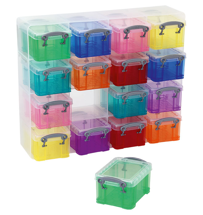 16 bunte Sortierboxen im Schuber günstig online kaufen bei BACKWINKEL