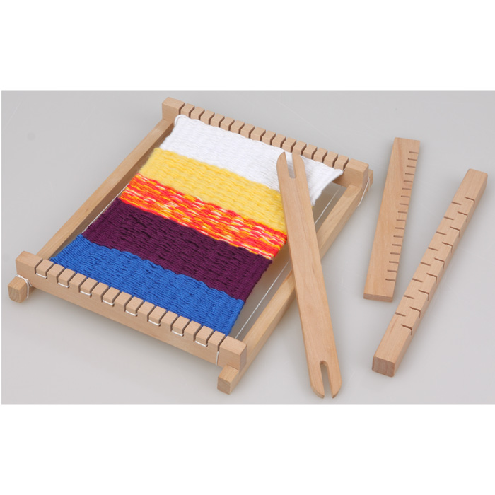 Set mit 10 kleinen Webrahmen