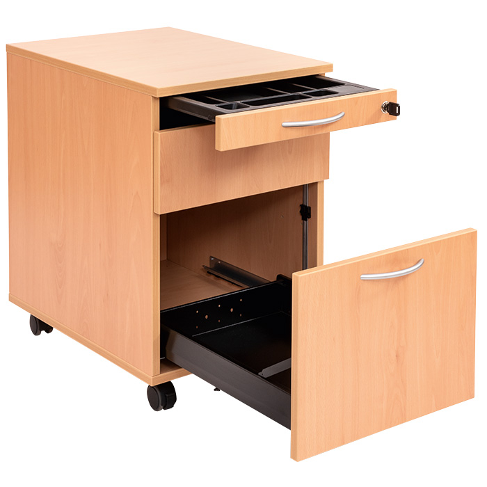 Flexeo® Rollcontainer mit 3 Schubladen günstig online kaufen bei BACKWINKEL