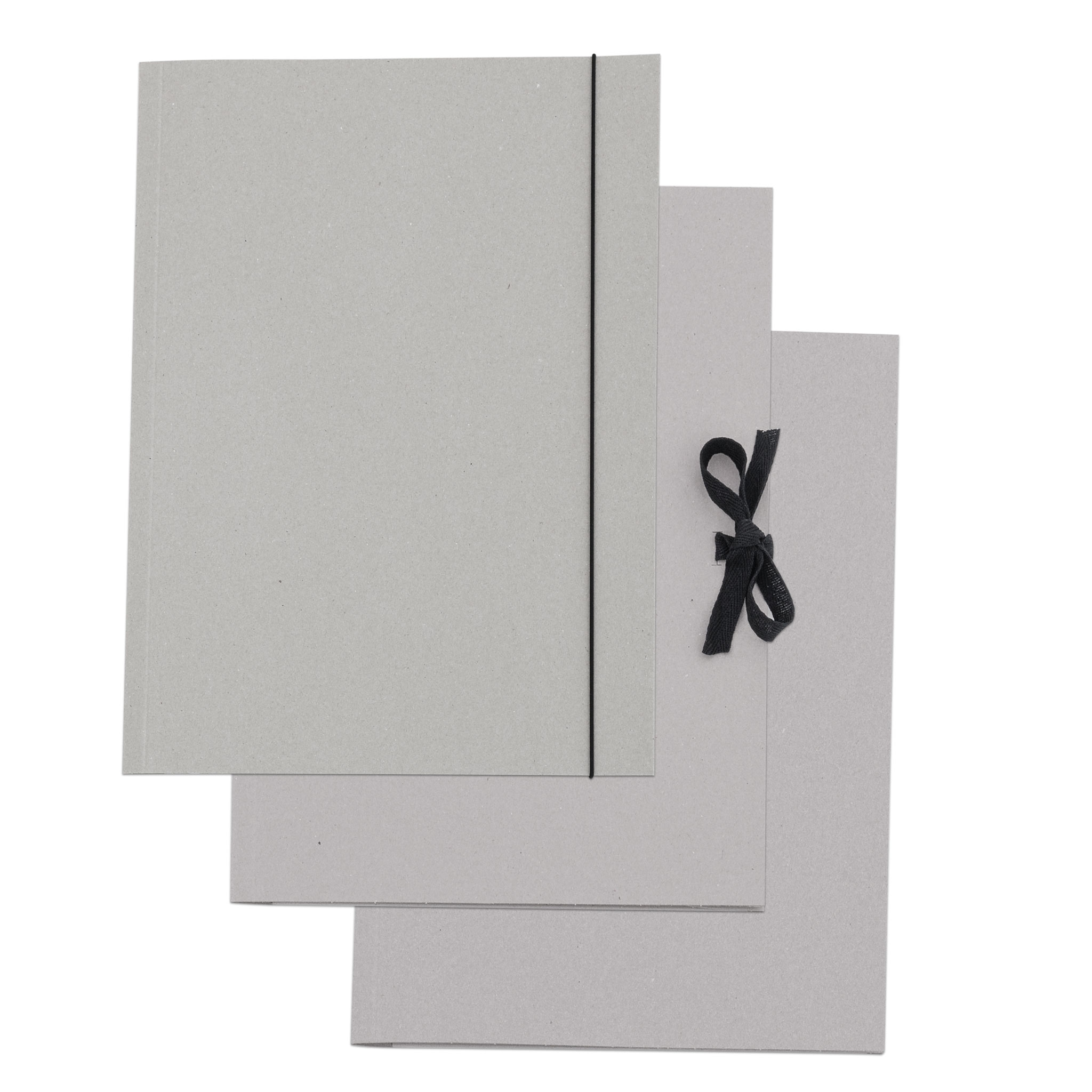 10 Mappen A3 mit Stoffband