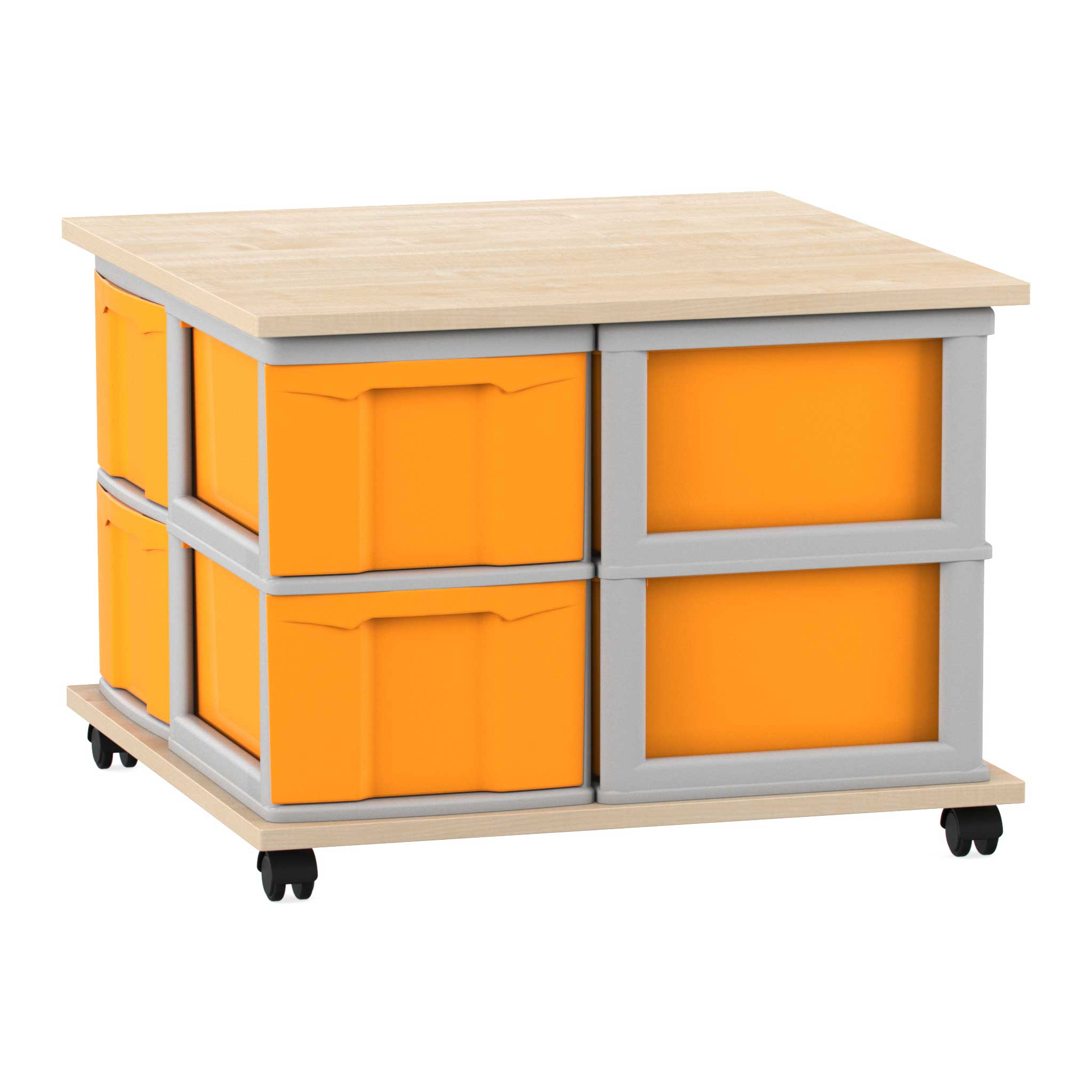 Flexeo® Container-System mit Ablage und 8 hohen Boxen günstig online ...