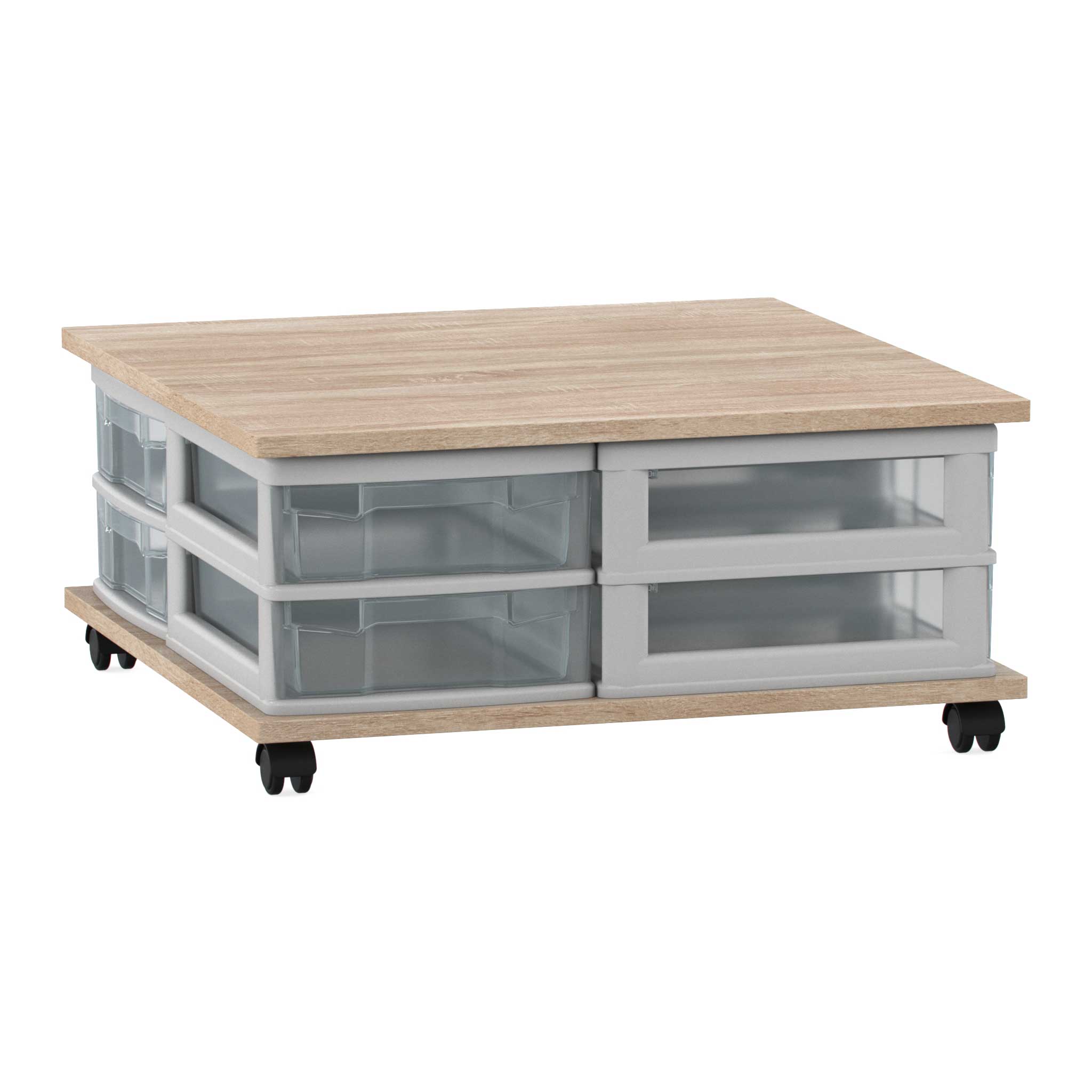 Flexeo® Container-System mit Ablage und 8 flachen Boxen