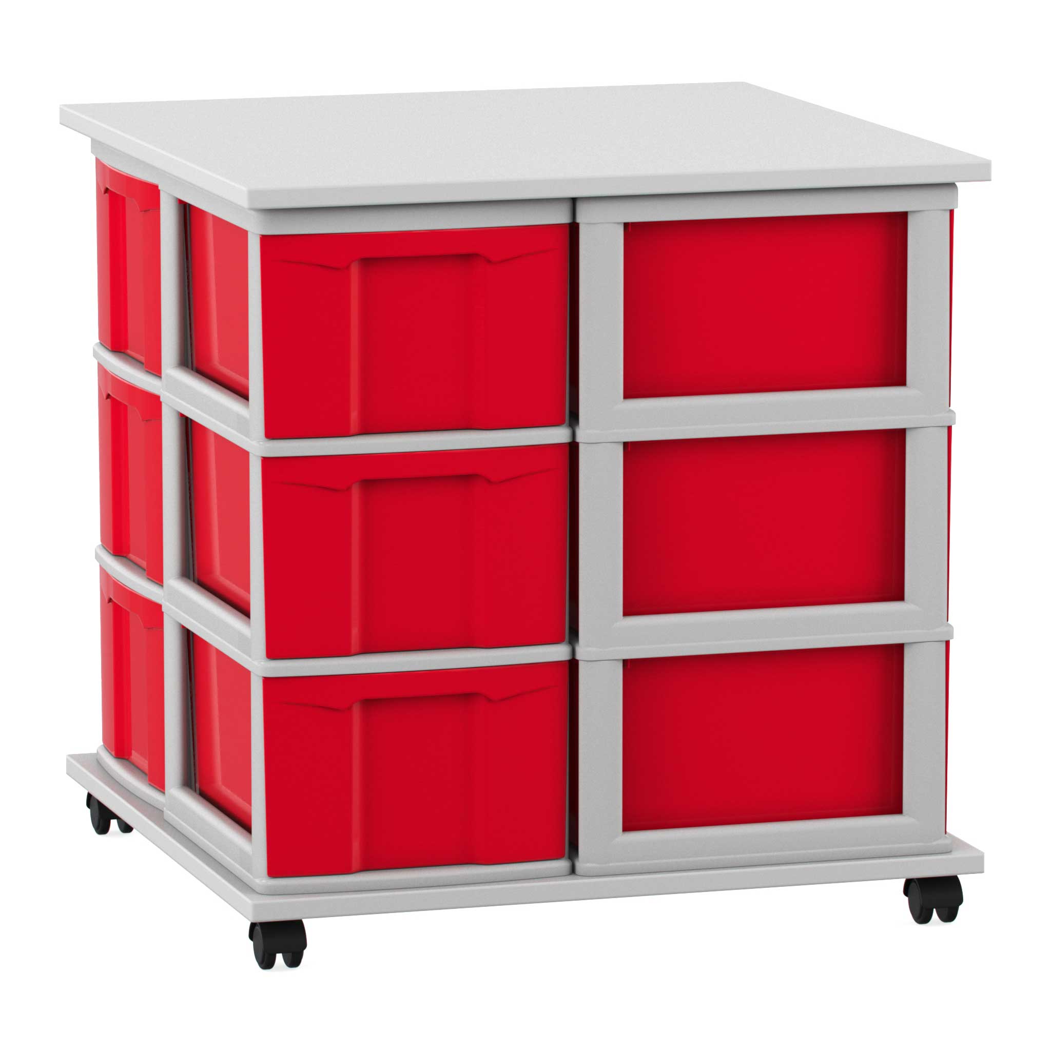 Flexeo® Container-System mit Ablage und 12 hohen Boxen günstig online ...
