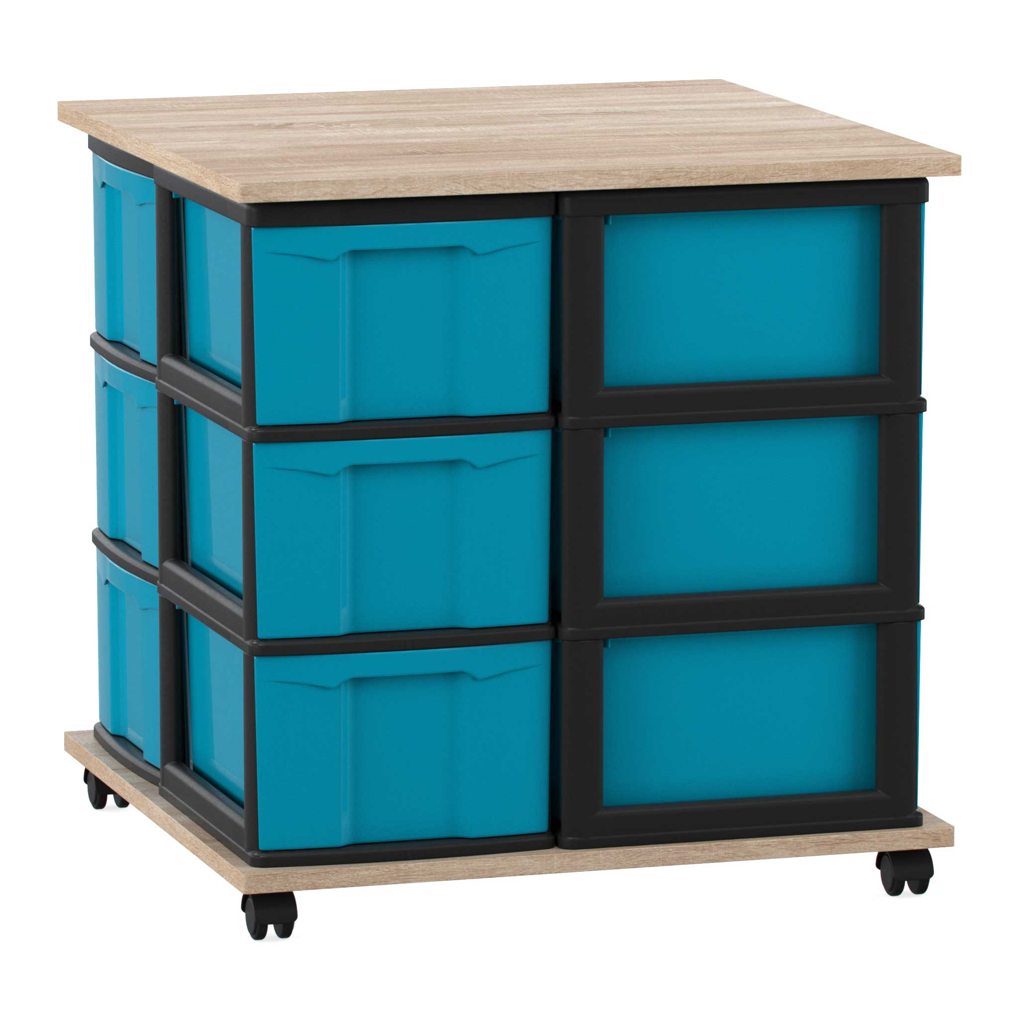 Flexeo® Container-System mit Ablage und 12 hohen Boxen günstig online ...